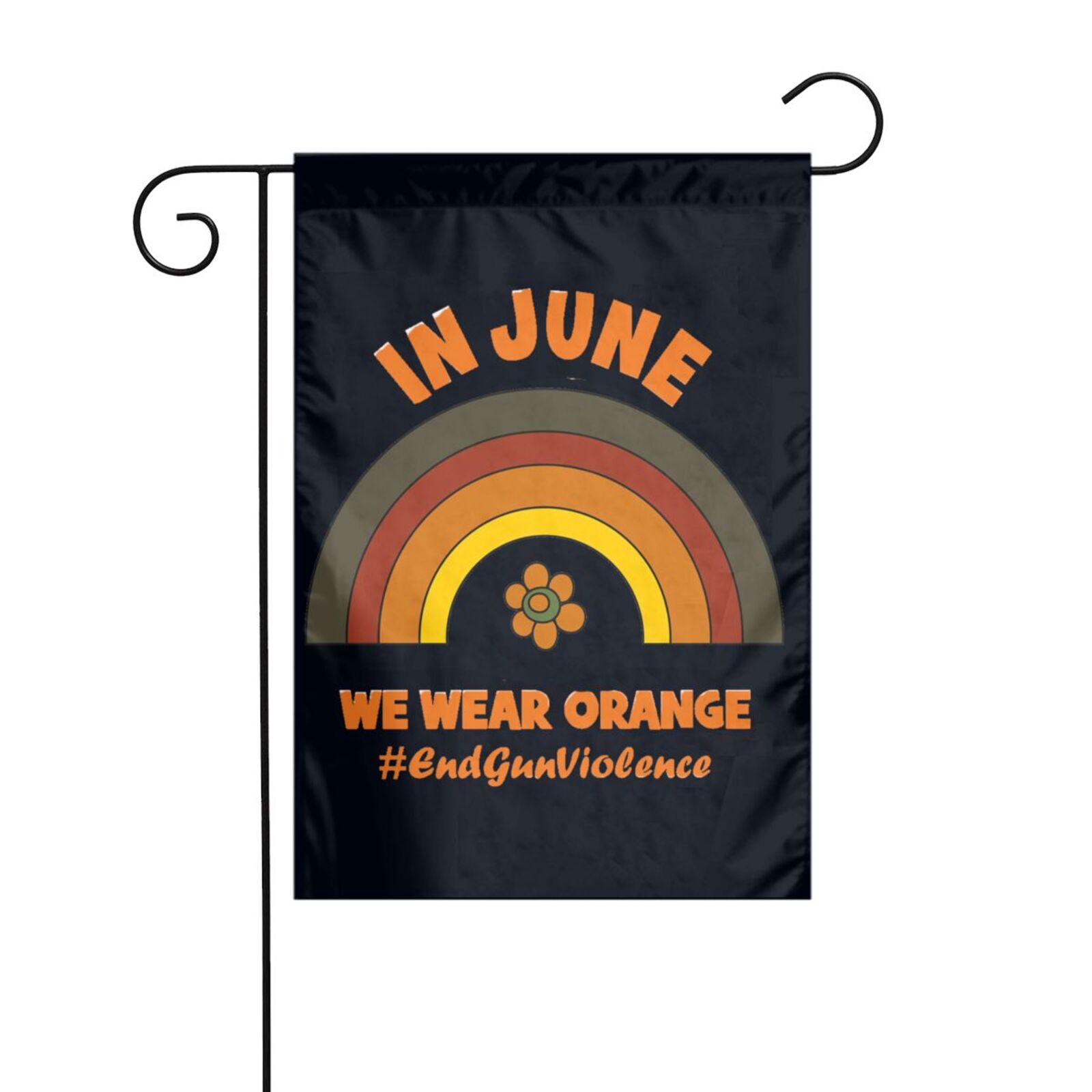 Enough End Gun Violence Orange Ribbon Garden Flag Double Sided Yard ...