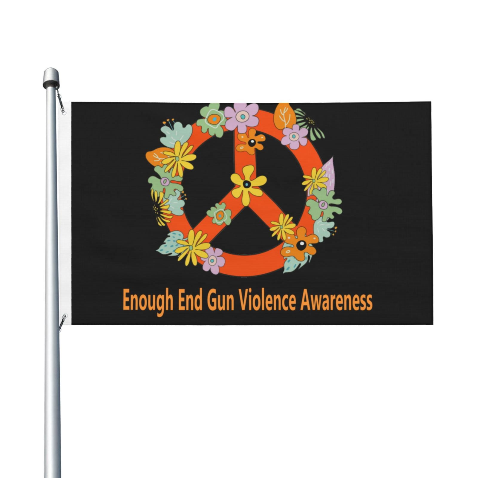 Enough End Gun Violence Orange Ribbon Garden Flags 3x5 Ft Decoration ...
