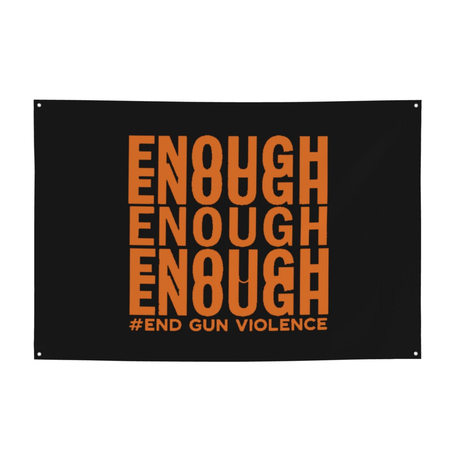 Enough End Gun Violence Orange Ribbon Large Banner Party Decorations ...