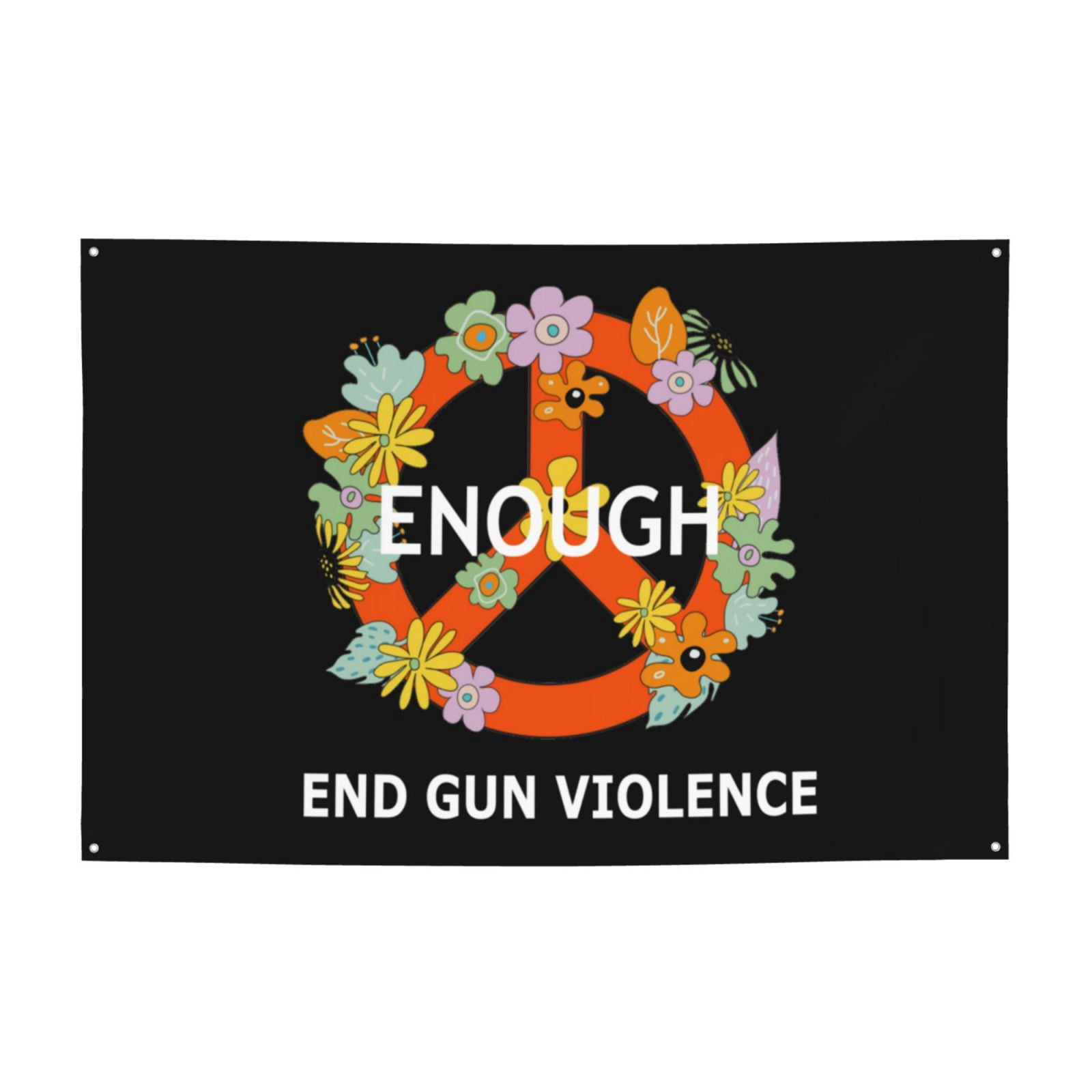 Enough End Gun Violence Orange Ribbon Large Banner Party Decorations ...