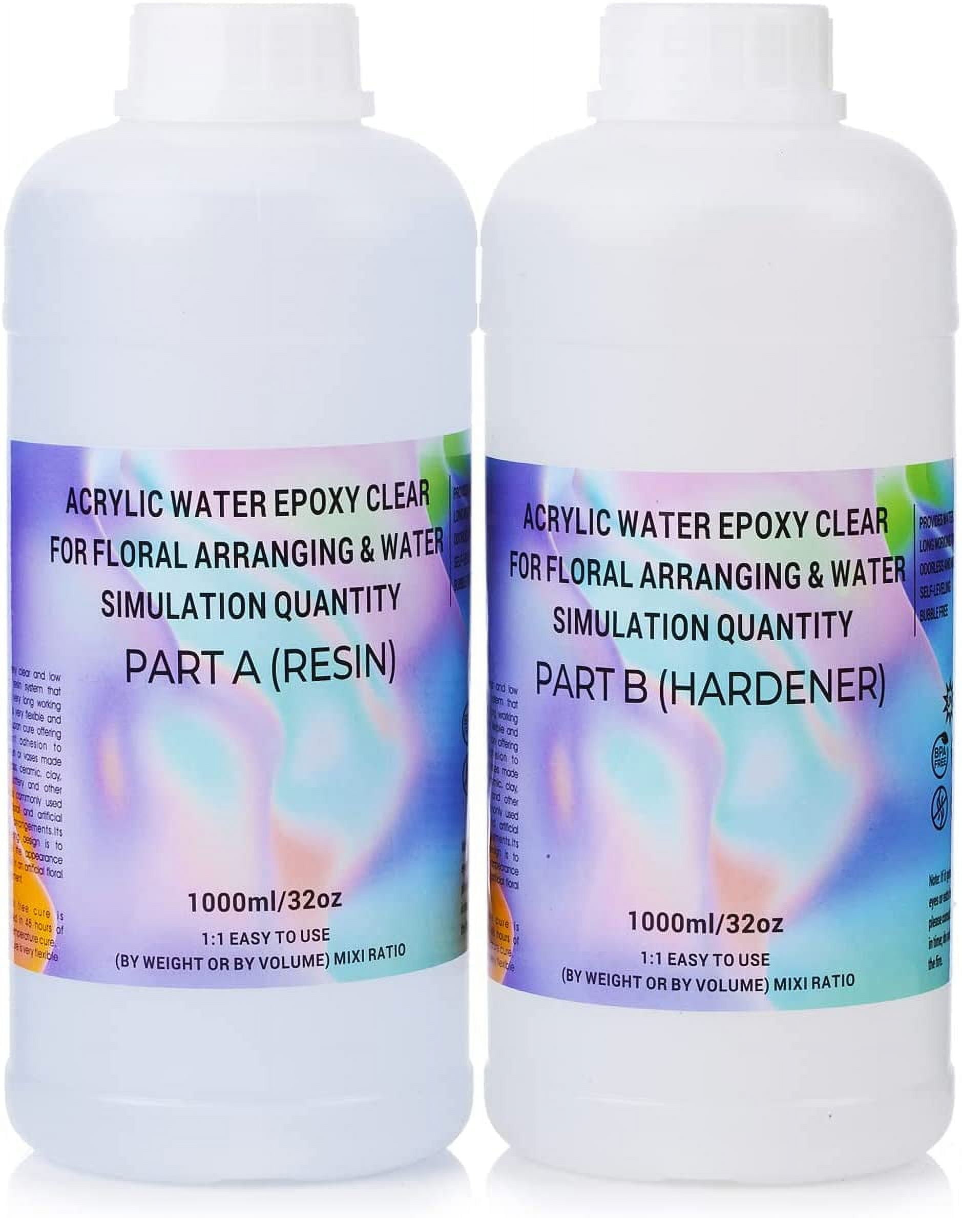 Enova Floral Craft Water and Simulated Fake Water Flower Cast Crystal ...