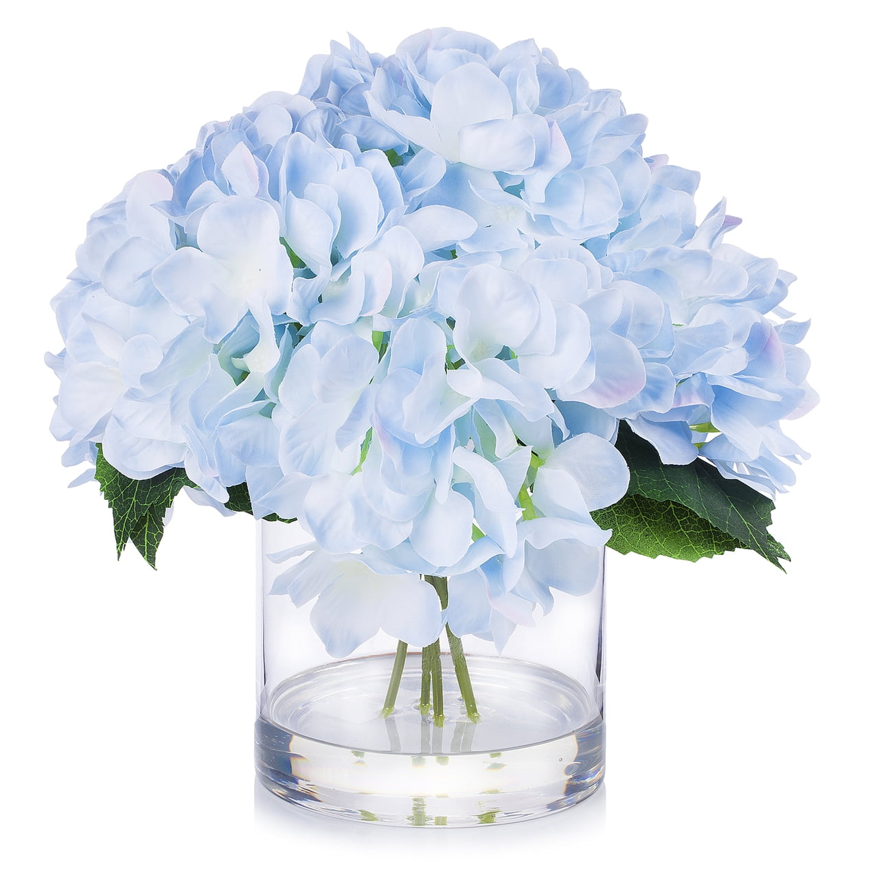 Enova Home Artificial Flowers Large Silk Hydrangea Fake Flowers ...