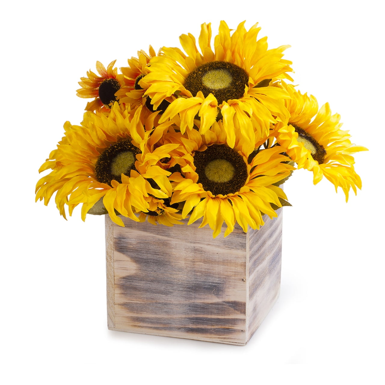 Enova Home Artificial Flowers Mixed Silk Sunflowers Fake Flowers ...