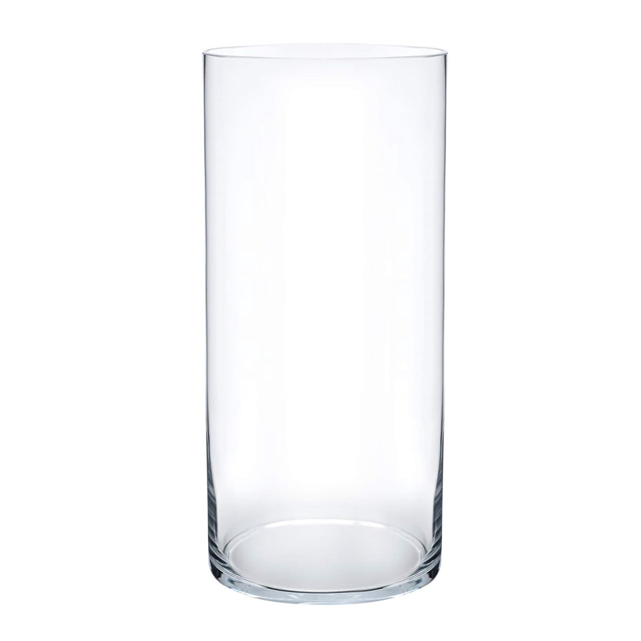 Enova Home High Quality Cylinder Shape Clear Glass Vase 4.0" W x 12.0 ...