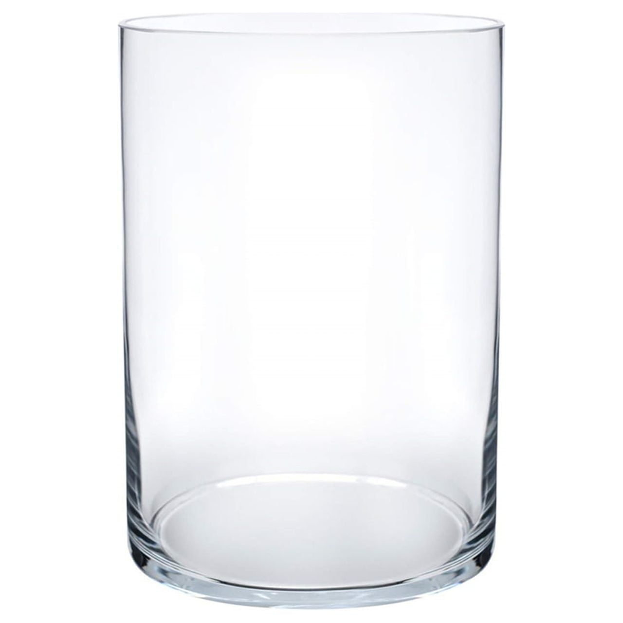 Enova Home High Quality Cylinder Shape Clear Glass Vase 4.0" W x 6.0" H ...