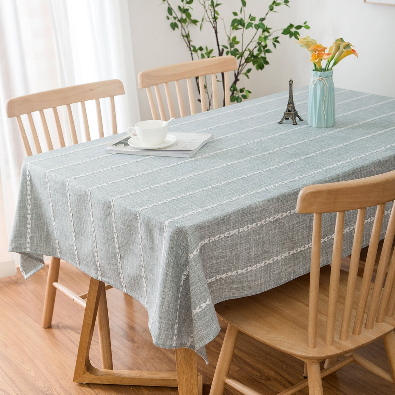 Enova Home High Quality Tablecloth, Rectangle Linen Cotton and ...