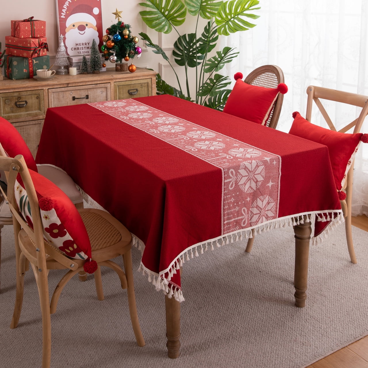 Enova Home High Quality Washable Rectangle Polyester tablecloths ...