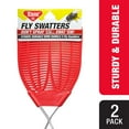 Enoz Fly Swatter, Wire Handled Plastic Fly Swatter, Assorted Colors, 2 ...