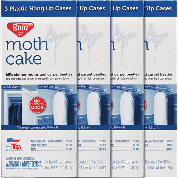 Enoz Moth Cake - Hanging Moth & Carpet Beetle Killer - Cakes - Walmart.com
