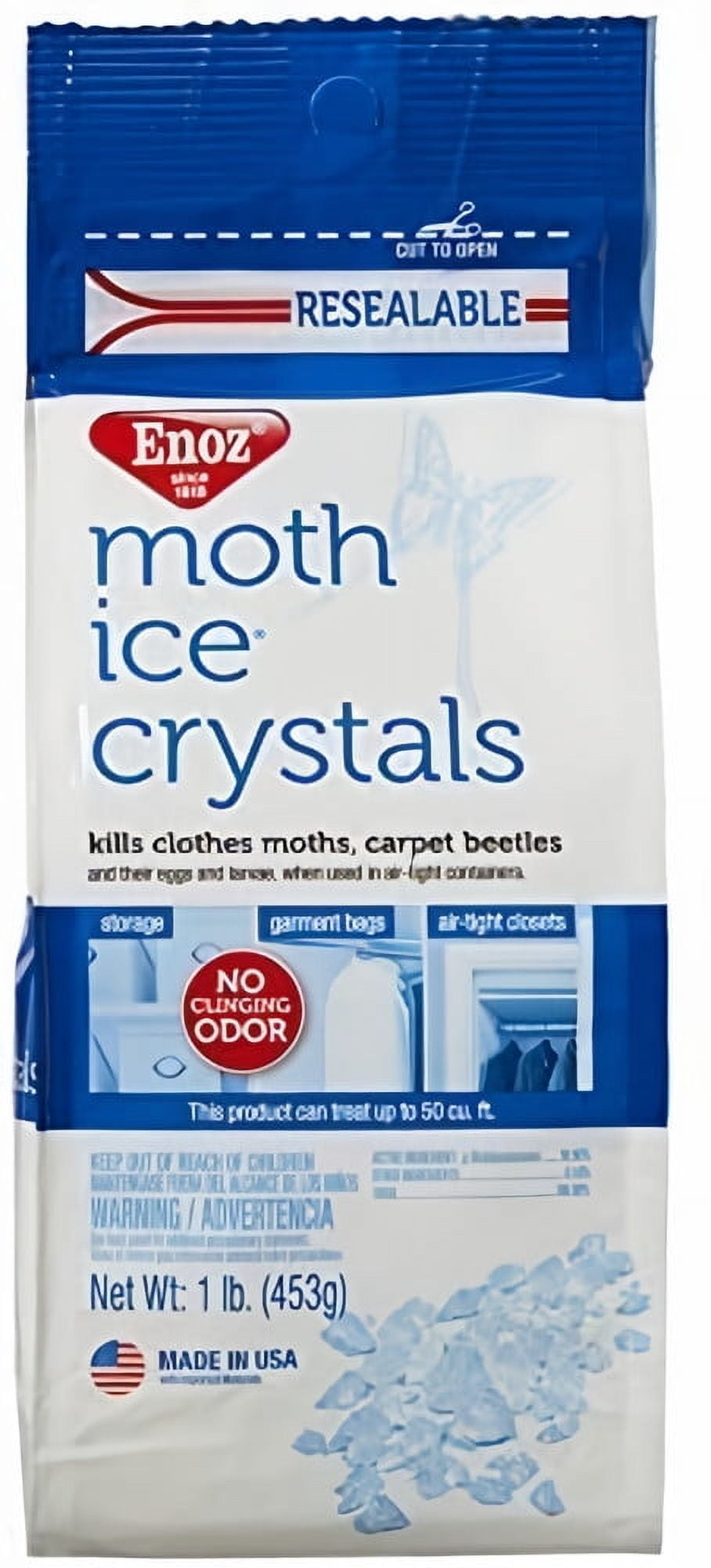 Enoz Moth Crystals, 16 Oz (Pack of 4) - Walmart.com