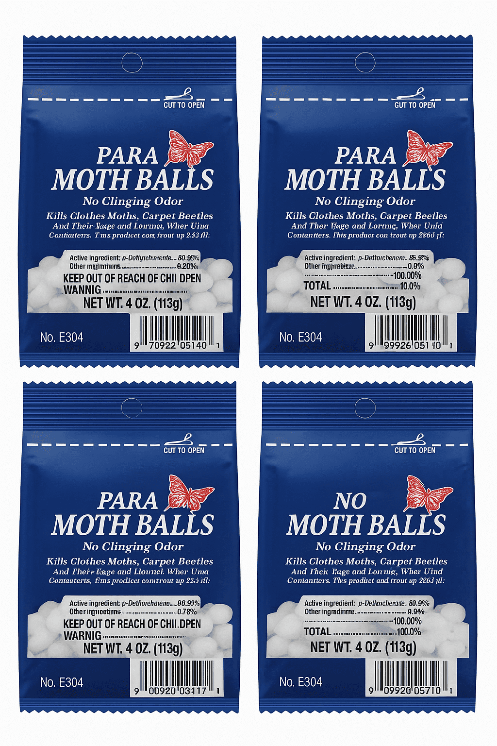 Enoz Para Moth Balls, No Clinging Odor, 4 oz - Walmart.com
