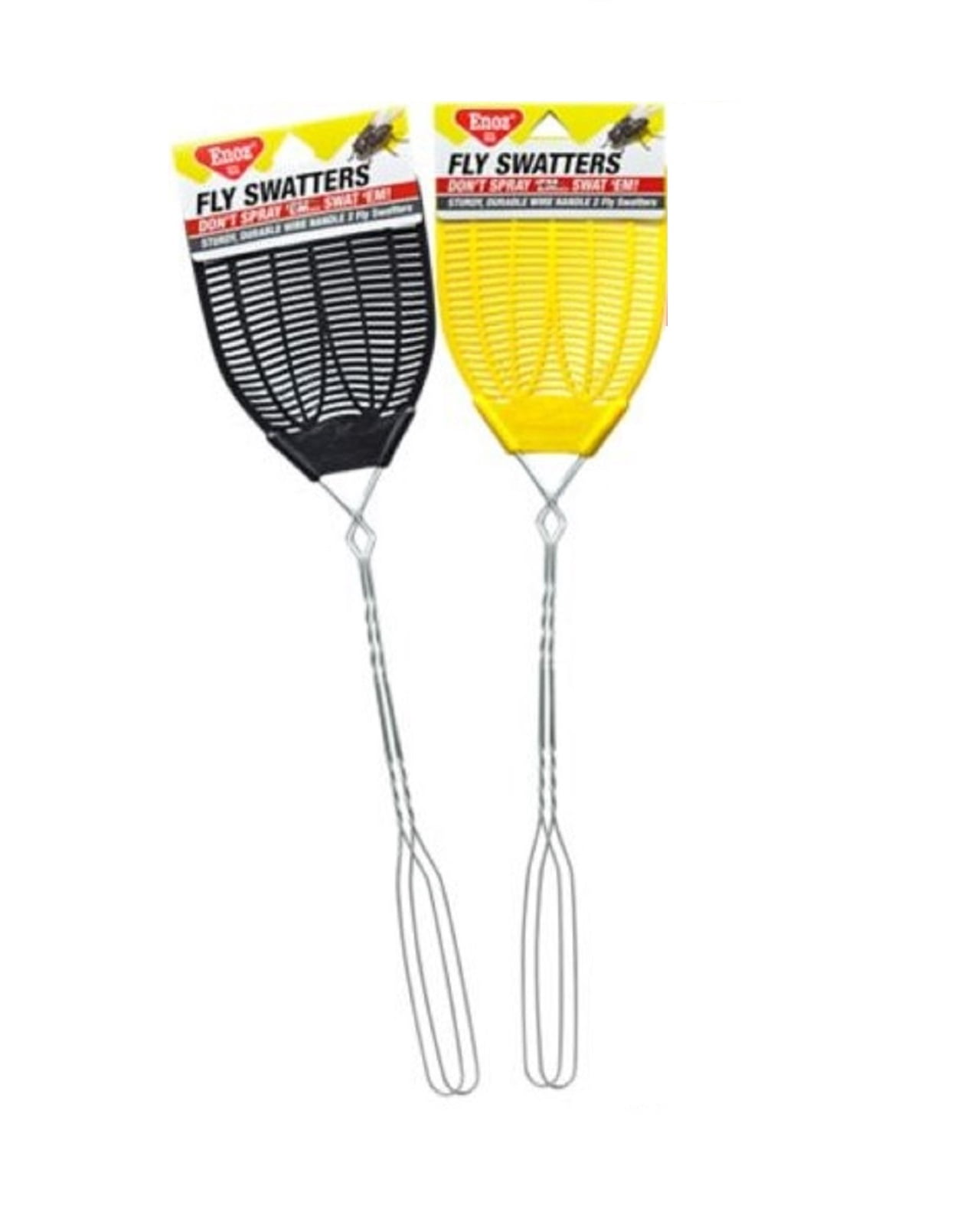 Enoz R34.24T Plastic Head Fly Swatters 2 Pack - Walmart.com