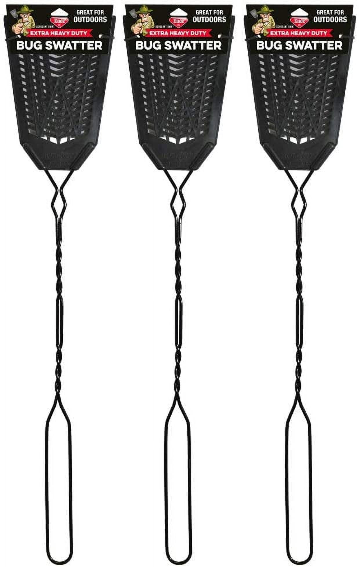 Enoz Sergeant Swat Fly Swatter, Heavy Duty Strength Outdoor Fly Swatter ...