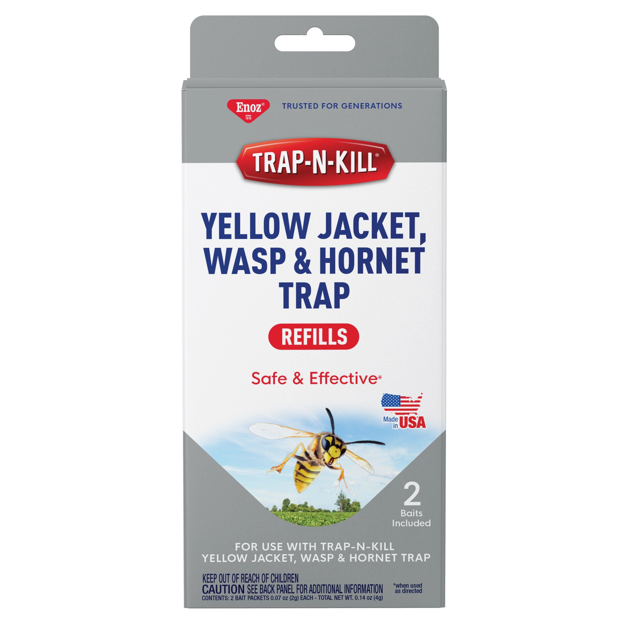 Enoz Trap-N-Kill Outdoor Insect Pest Control: Wasp, Hornet, Yellow ...