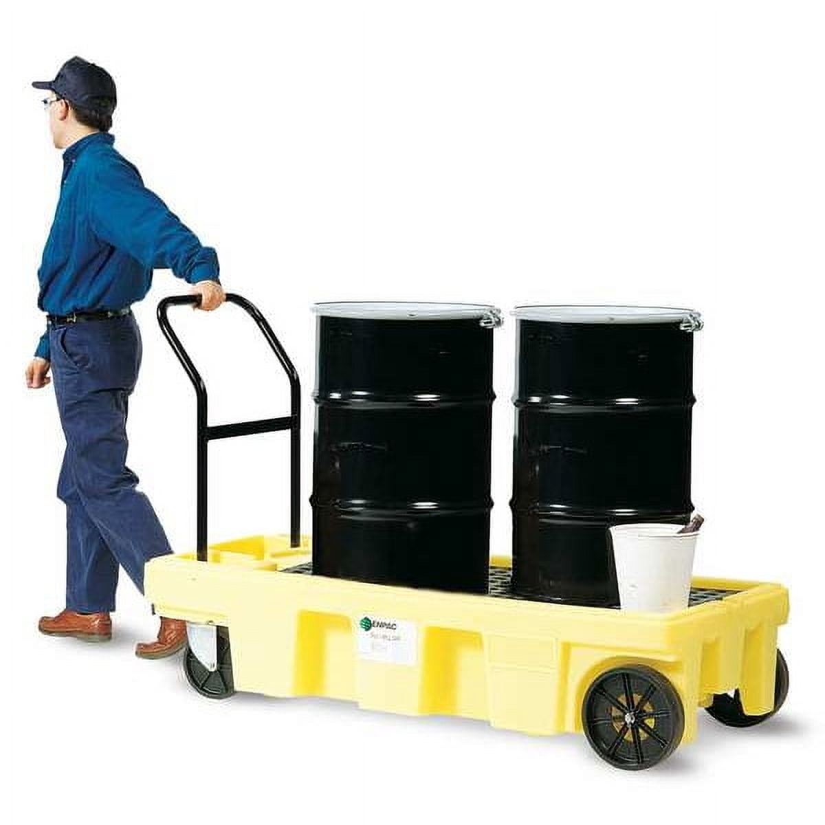 Enpac Drum Spill Platform Cart,Yellow,500 lb. 5200-YE - Walmart.com