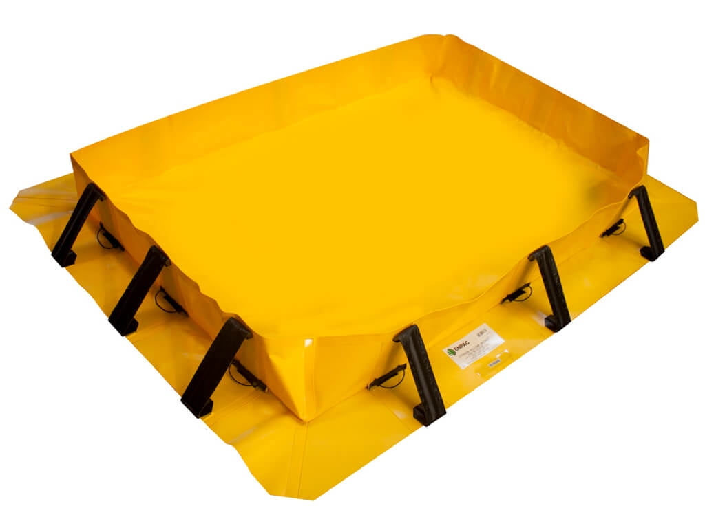 Enpac Stinger Yellow Jacket Snap-Up Spill Berm, 4'x4', Yellow ...