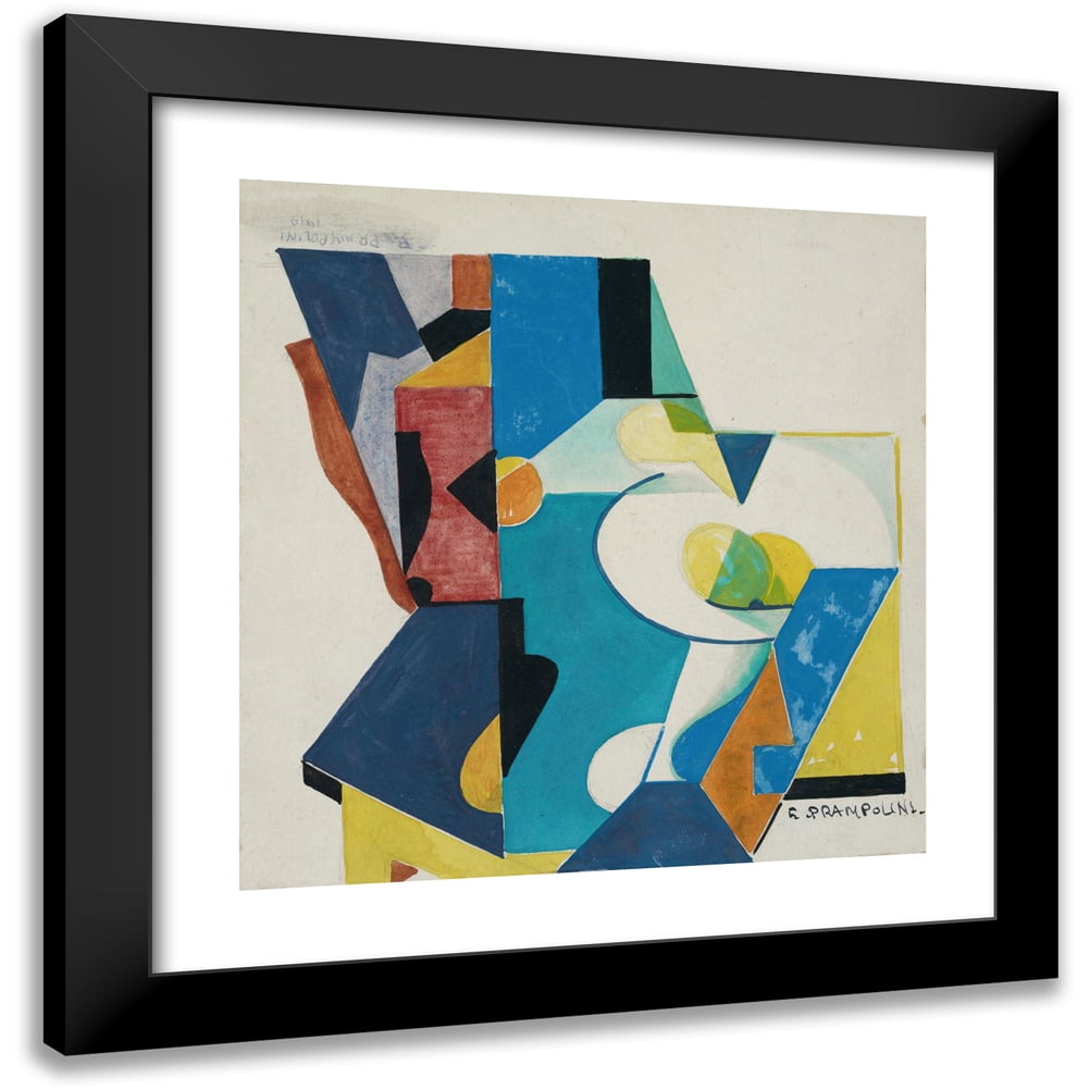 Enrico Prampolini 15x15 Black Modern Framed Museum Art Print Titled ...