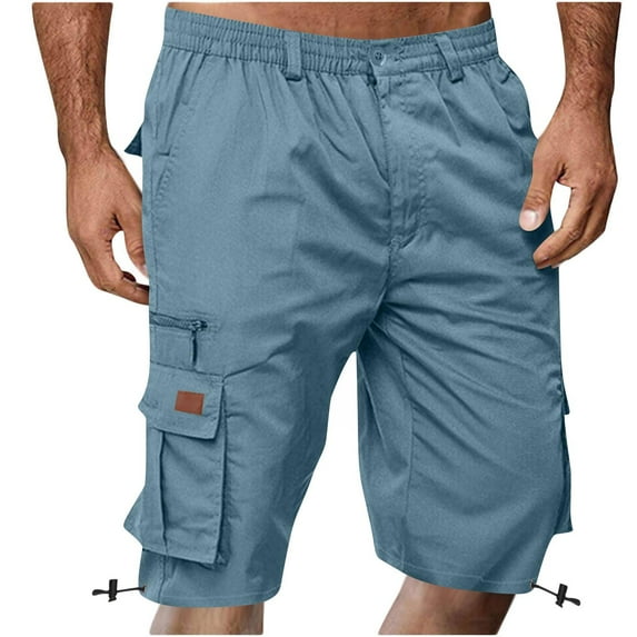 Enridrech Men's Cargo Shorts Workout Hiking Jogger Comfort Short Pants ...