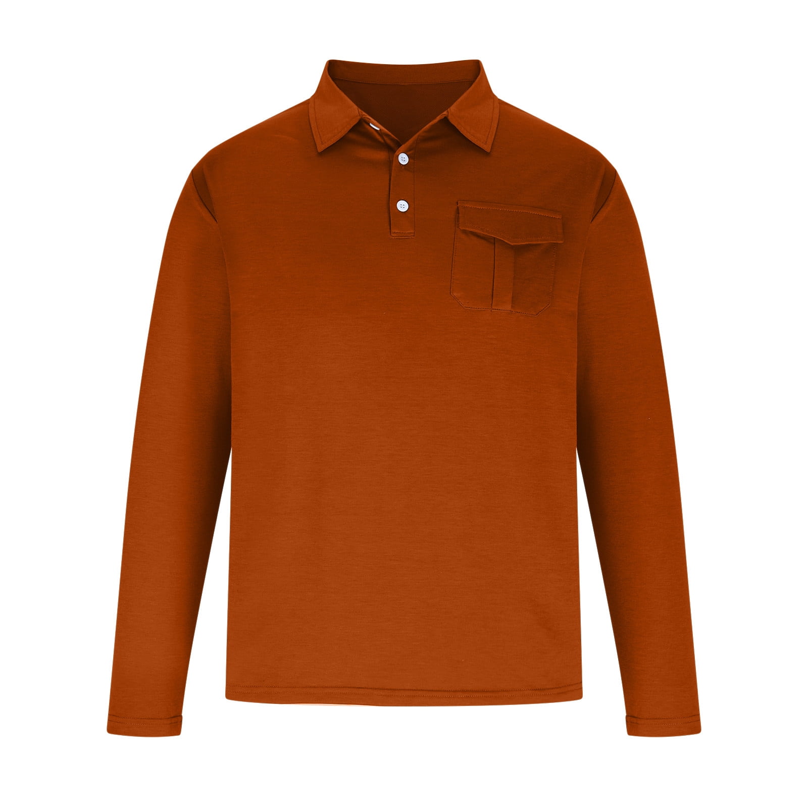 Enridrech Men's Casual Stylish Shirt Plain Shirts Top with Pockets ...