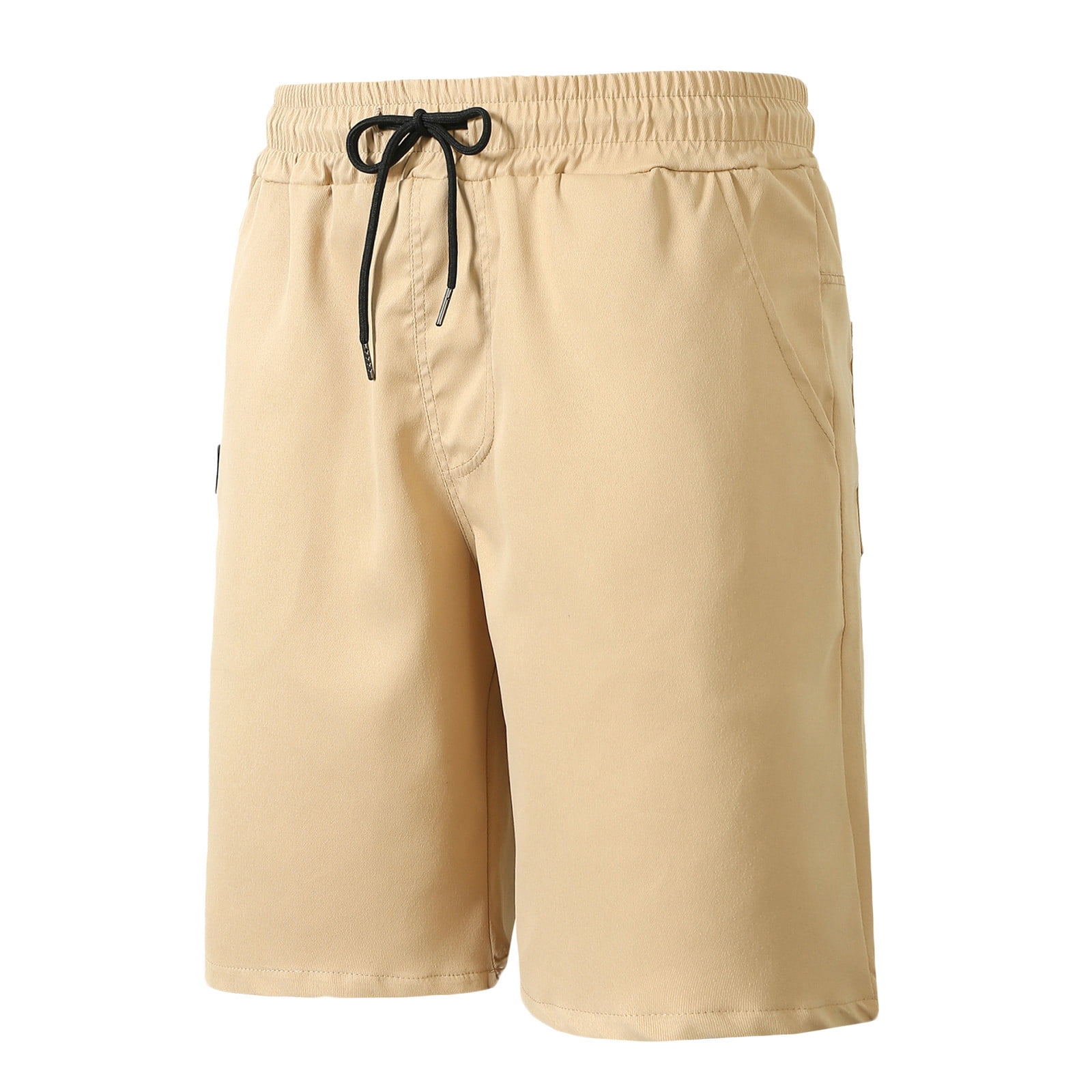 Enridrech Men's Trunks Summer Solid Color Short Pant with Drawstring ...