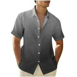 Enridrech Mens Big and Tall Shirts Casual Stylish Color Block Shirt ...