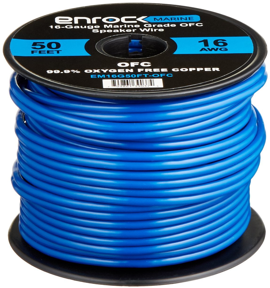 Enrock Audio Marine Grade Spool of 50 Foot 16-Gauge Tinned Speaker Wire ...