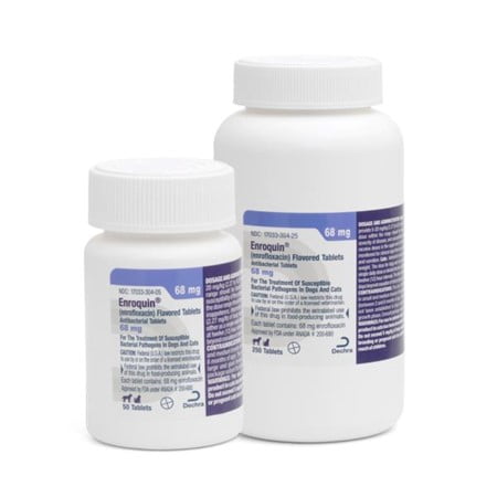 Enroquin (Enrofloxacin) Flavored Tablet 68mg - Walmart.com