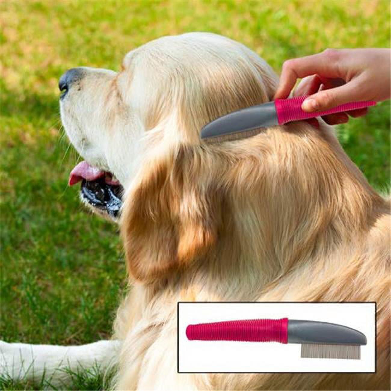 Enrych 0659 4 in. Dog Flea Comb Brush - Walmart.com