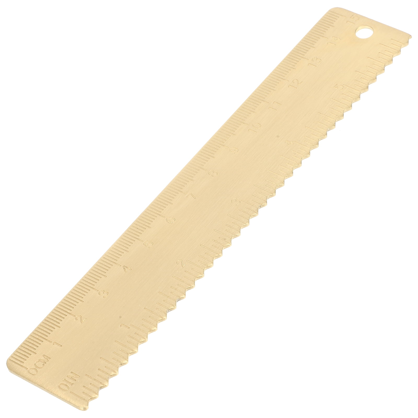 Ensemble Clear Ruler Brass Ruler 15.60X3.00X0.10CM Golden - Walmart.com