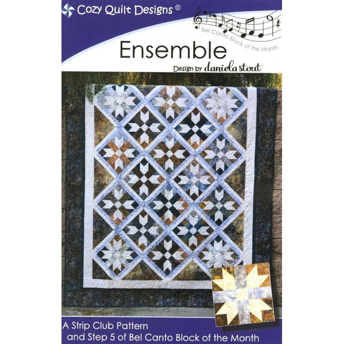 Ensemble Pattern 4 sizes Step 5 by Daniela Stout for Cozy Quilt Designs ...