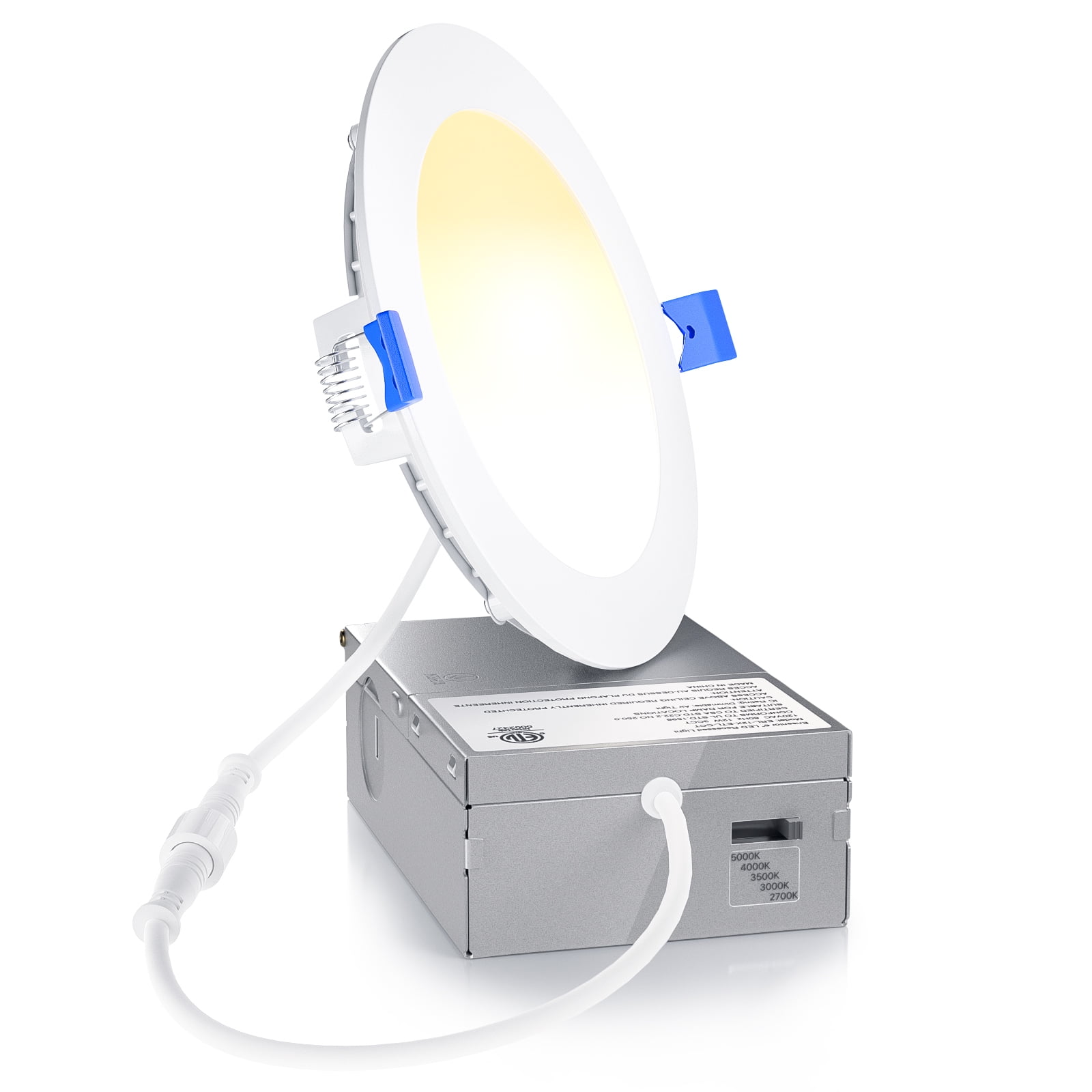 Ensenior 1 Pack 4 Inch Ultra-Thin LED Recessed Light with Junction Box ...