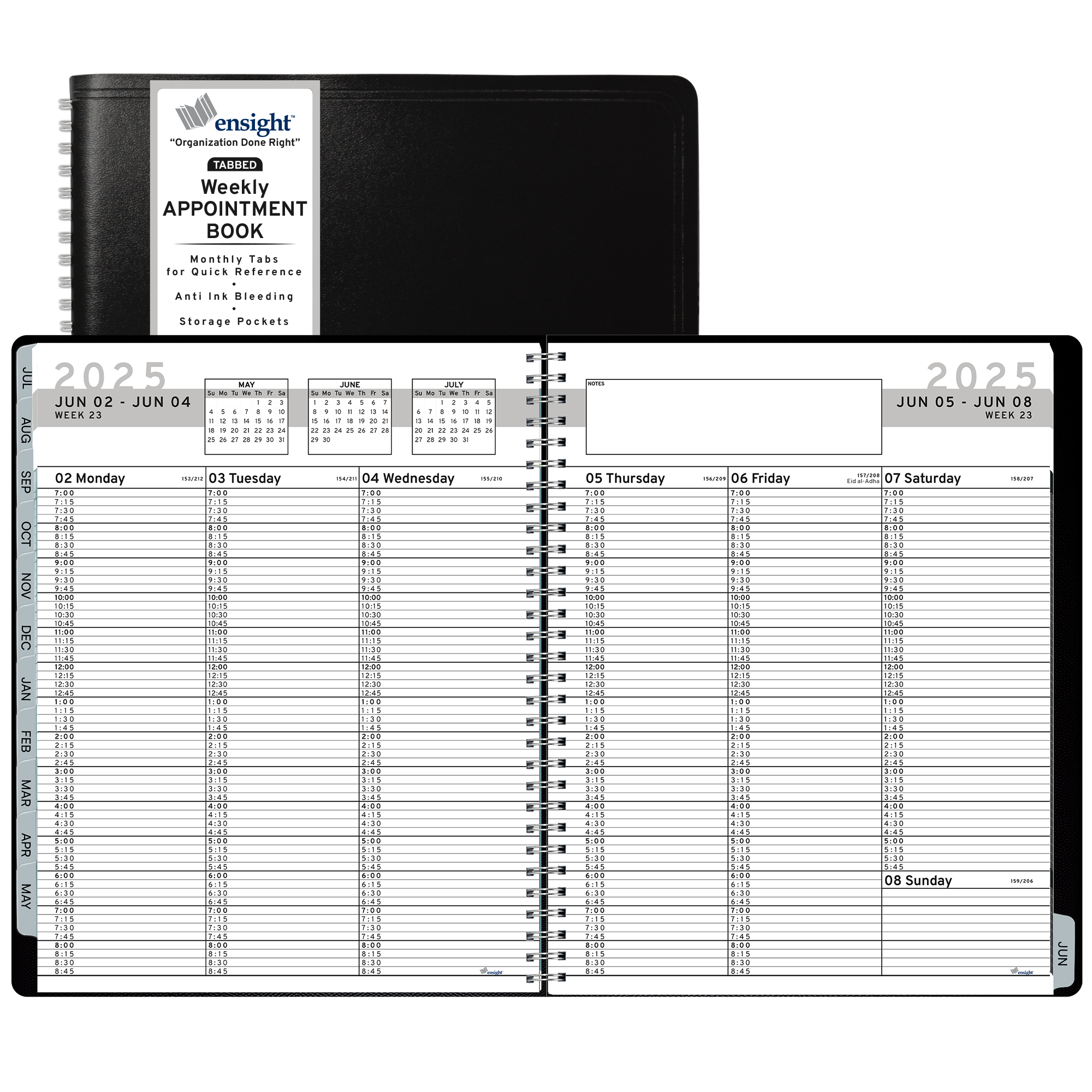 AT-A-GLANCE DayMinder 2024 Daily Four Person Group Appointment Book ...