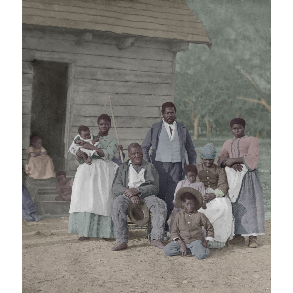Enslaved African American Family Representing Five Generations. All ...