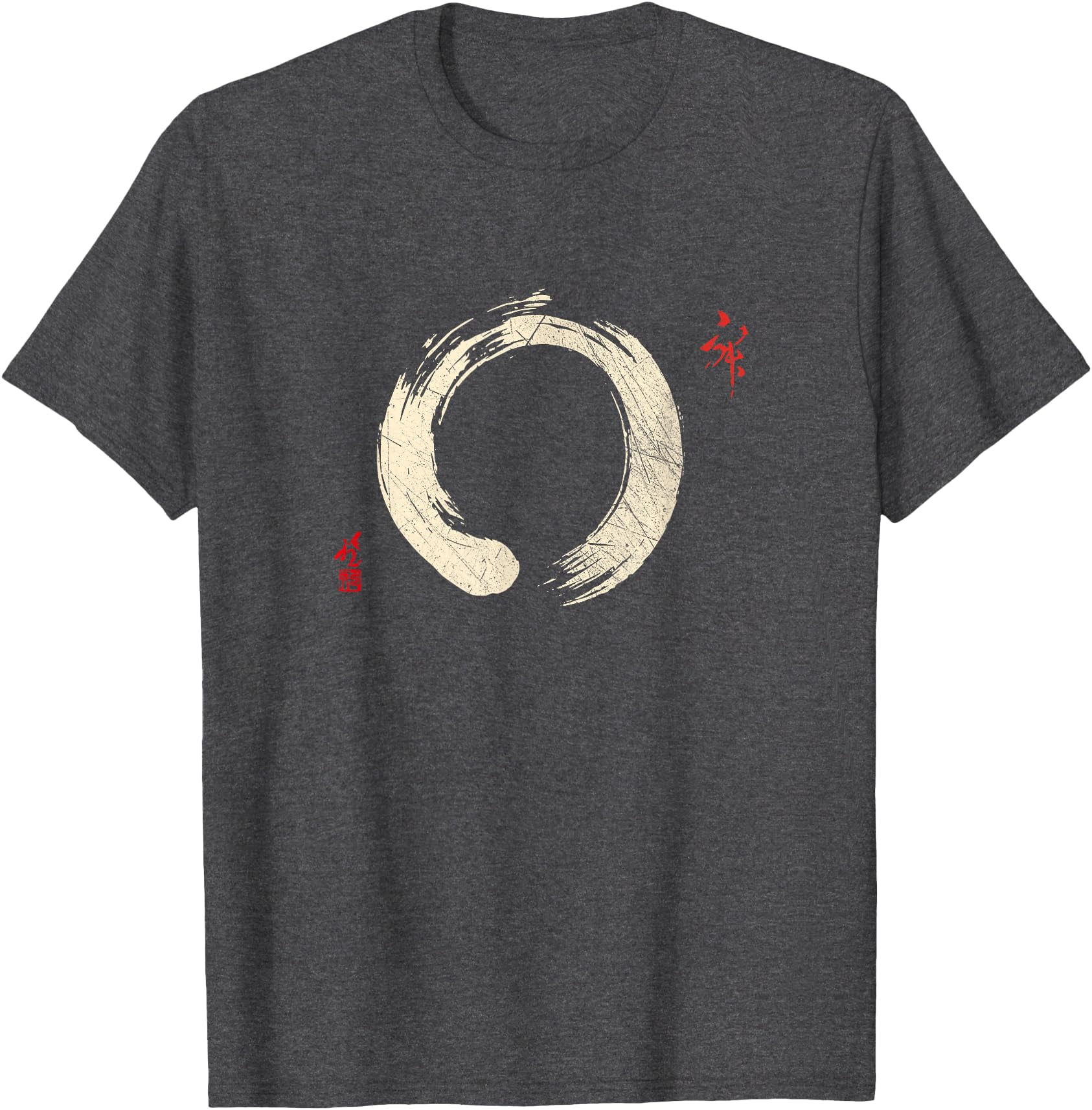 Enso Circle Goa Karma Om Softstyle Unisex T-Shirt,Dark Heather Grey Color,Size L - Walmart.com