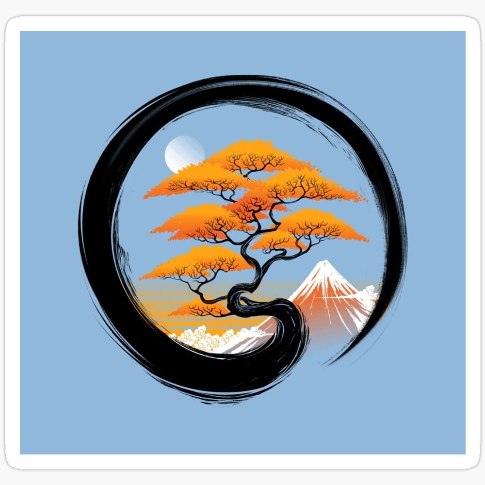 Enso Circle Sticker Phone Decal Water Bottle Stickers Car Decals ...