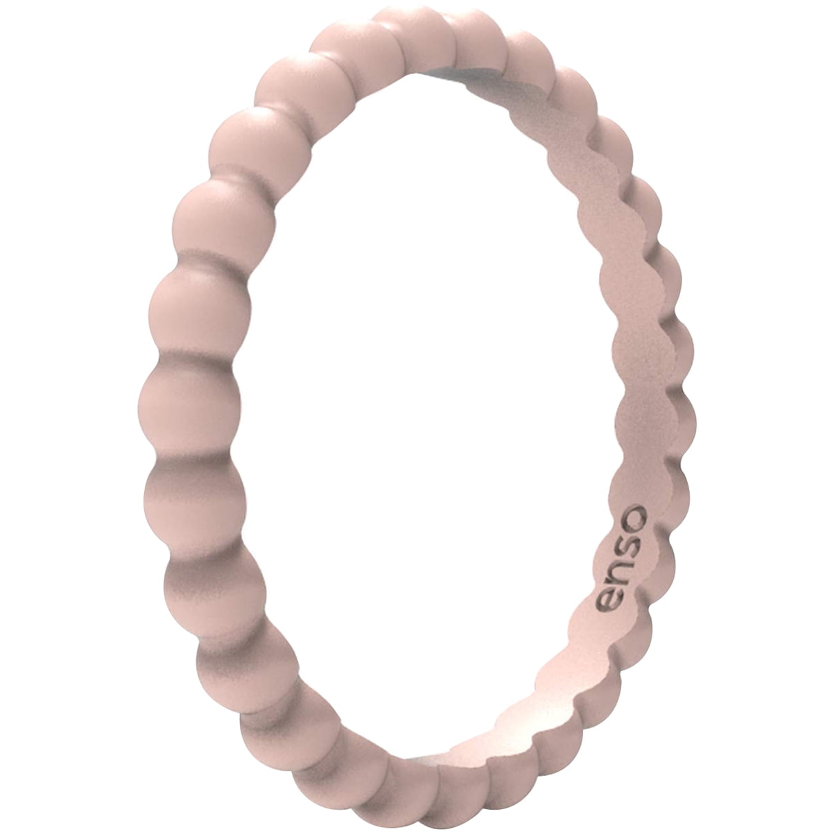 Enso Rings Beaded Stackables Silicone Ring - Pink Sand - 6 - Walmart.com