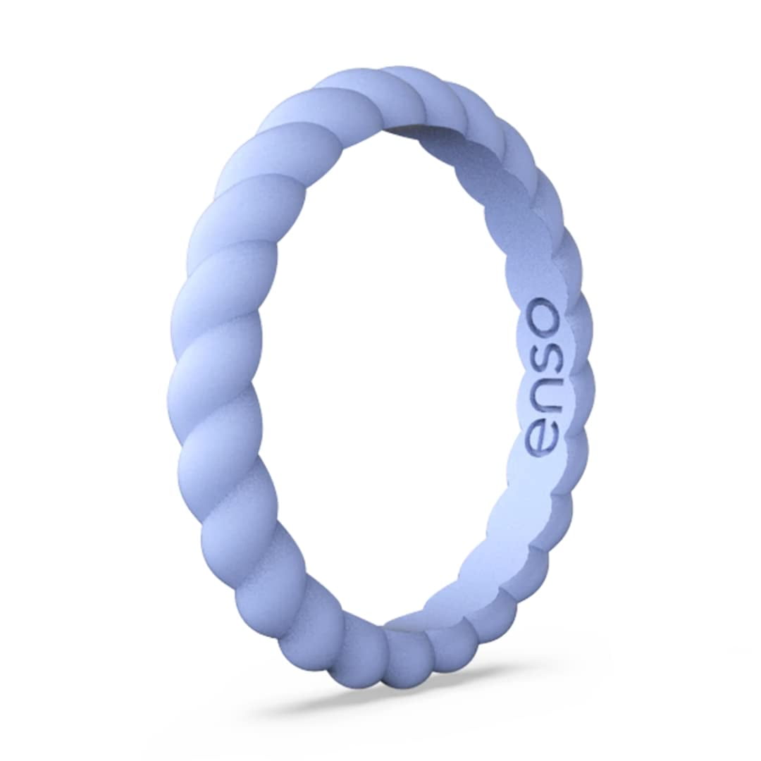 Enso Rings Braided Stackable Silicone Ring - Ocean Breeze - 5 C29 - Walmart.com
