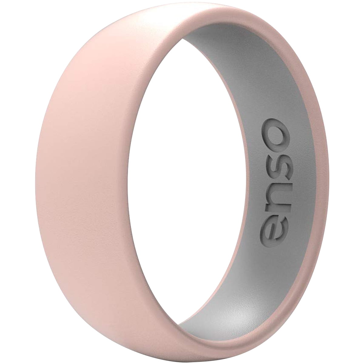 Enso Rings Dualtone Series Silicone Ring - Pink Sand/Misty Grey - 11 ...
