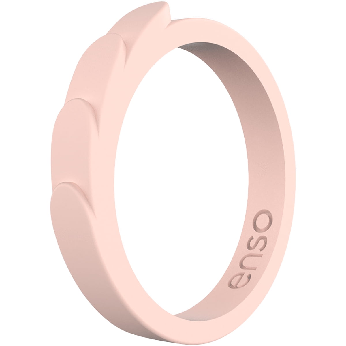 Enso Rings Feather Series Silicone Ring - 7 - Pink Sand - Walmart.com