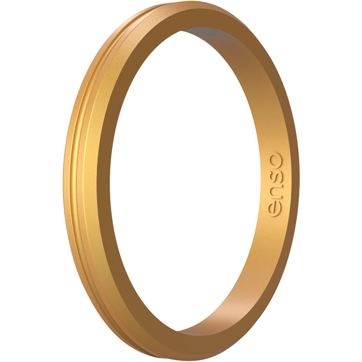 Enso Rings Halo Contour Elements Series Silicone Ring - 12 - Gold ...