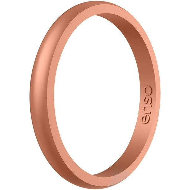 Enso Rings Halo Elements Series Silicone Ring - Copper - 11 - Walmart ...