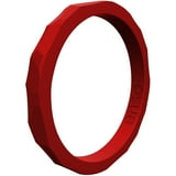 Enso Rings Hammered Stackables Silicone Ring - Crimson - 5 - Walmart.com