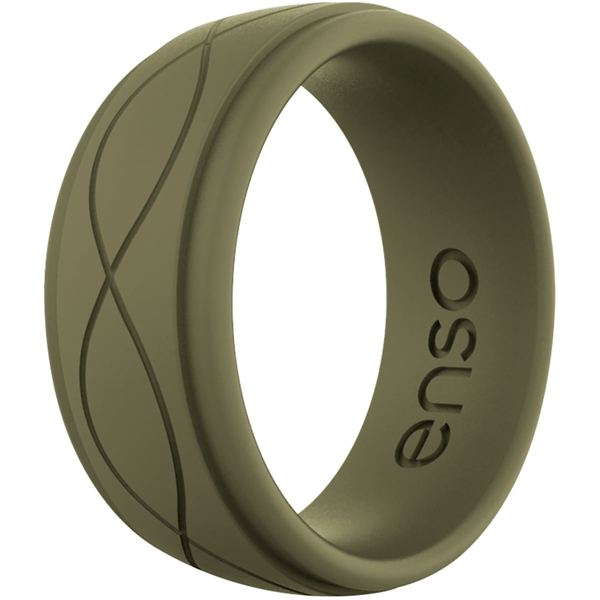 Enso Rings Men's Infinity Series Silicone Ring - 9 - Pine - Walmart.com