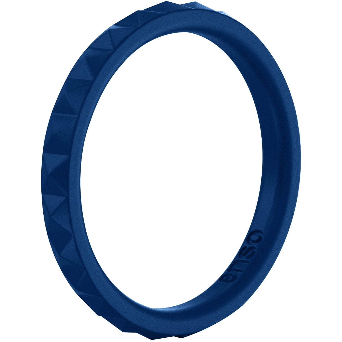 Enso Rings Pyramid Stackables Silicone Ring - Midnight Blue - 3 ...