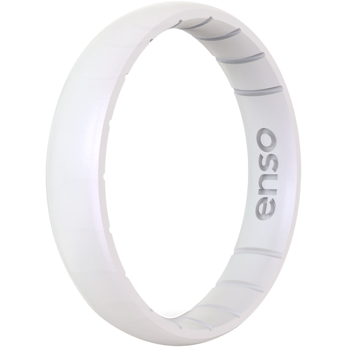 Enso Rings Thin Birthstone Series Silicone Ring - 3 - Moonstone ...