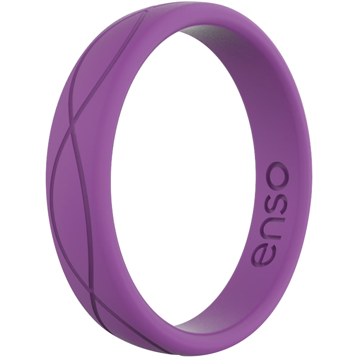 Enso Rings Women's Infinity Series Silicone Ring - Plum - 4 - Walmart.com