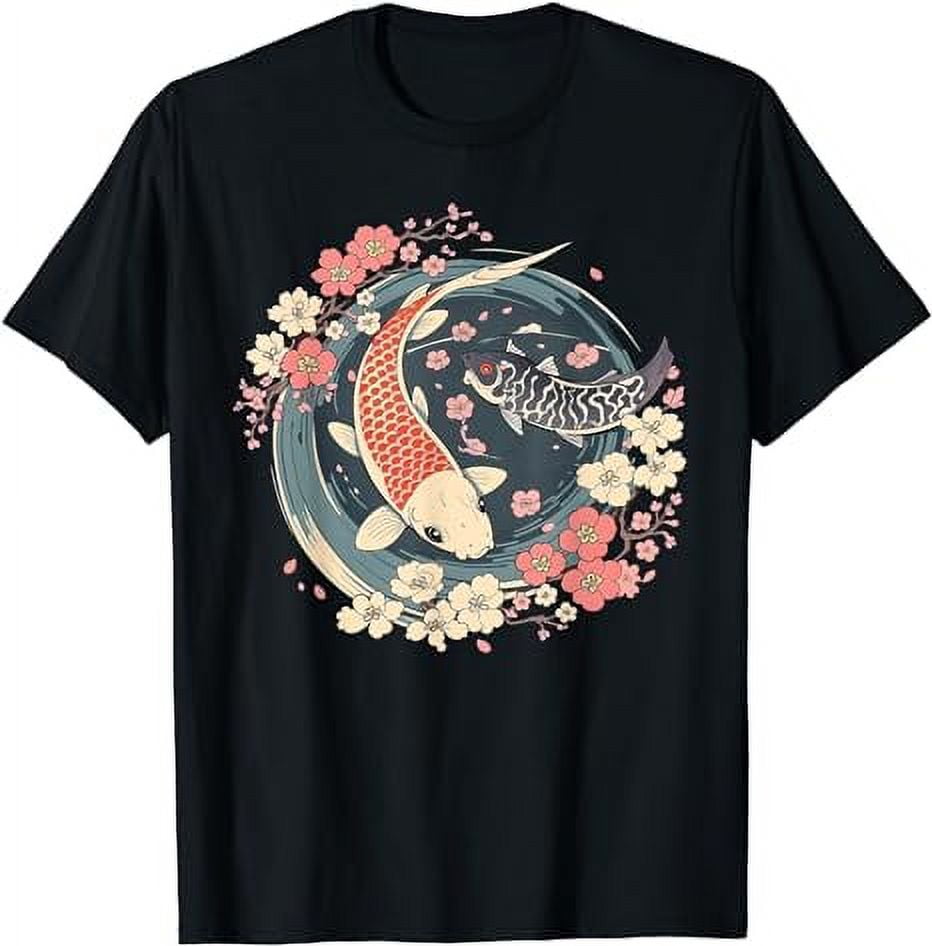 Enso circle Koi Fish Pond T-Shirt - Walmart.com