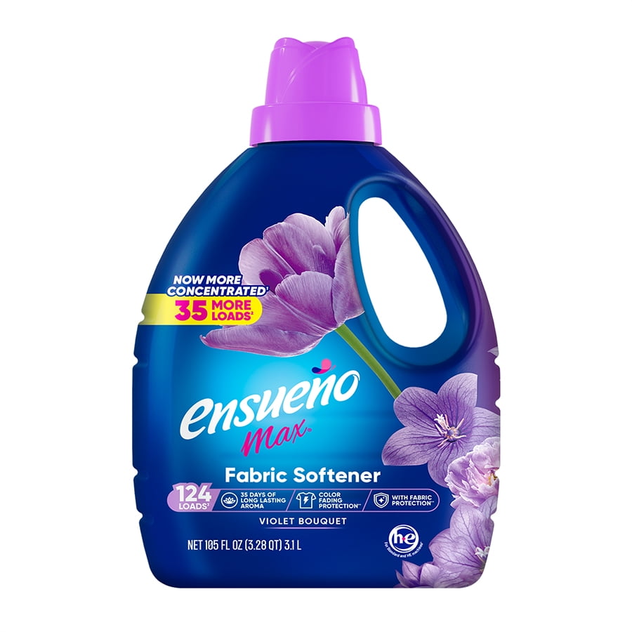 Ensueno Max Liquid Fabric Softener - Violet Bouquet 105 oz - Walmart.com