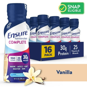 Ensure COMPLETE Nutrition Shake, 30G Protein, Vanilla, 10 fl oz, 16 Count