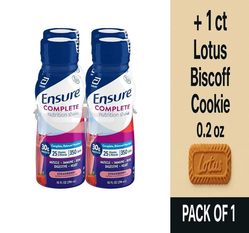 Ensure Complete 30g Protein Nutrition Shakes 4 pk Bottles - Strawberry ...